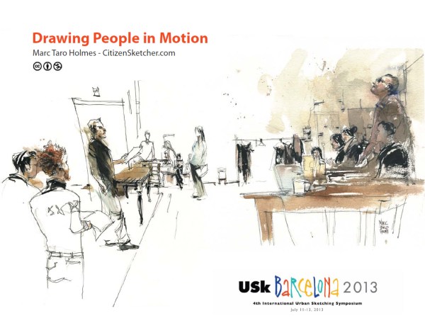 Drawing People in Motion – in Barcelona | Citizen Sketcher