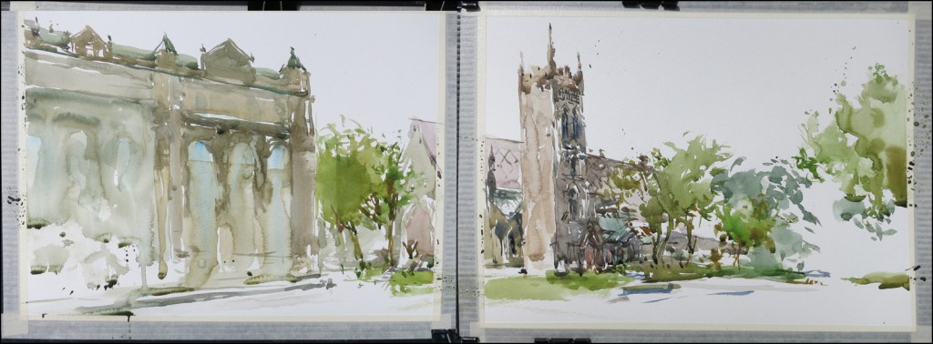 Direct to Watercolor Part 4 of 4 : Back to the City | Citizen Sketcher