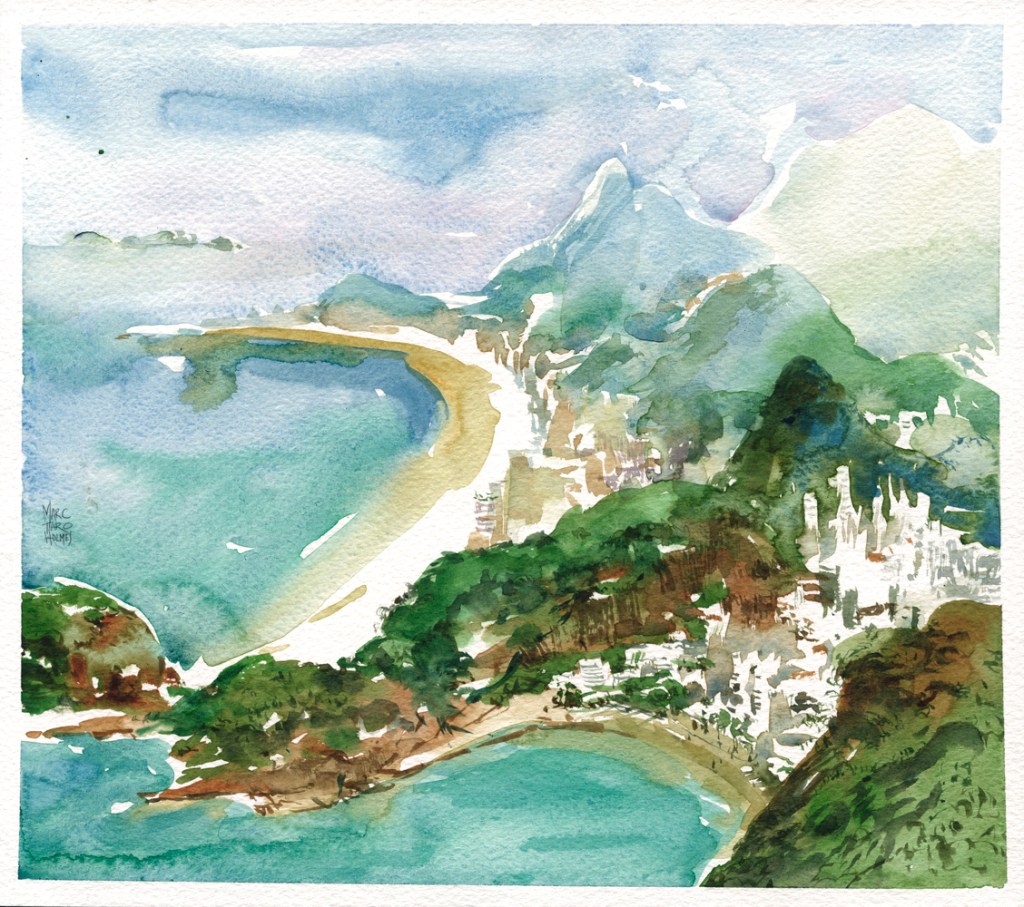 Watercolor Sketching in Rio de Janeiro : The Three Big Shapes | Citizen ...