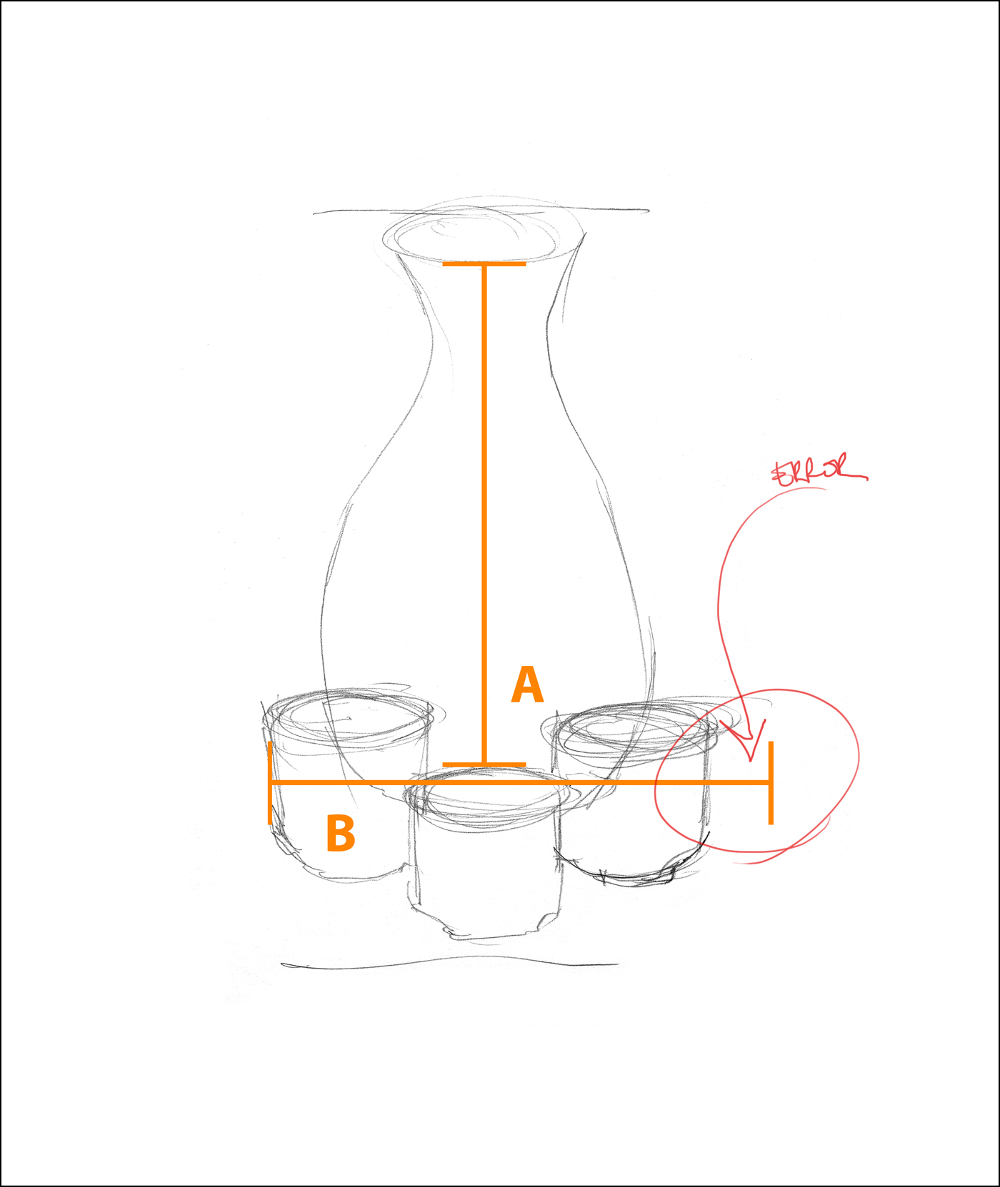 Book Excerpt : Simple Sight Measuring Example | Citizen Sketcher