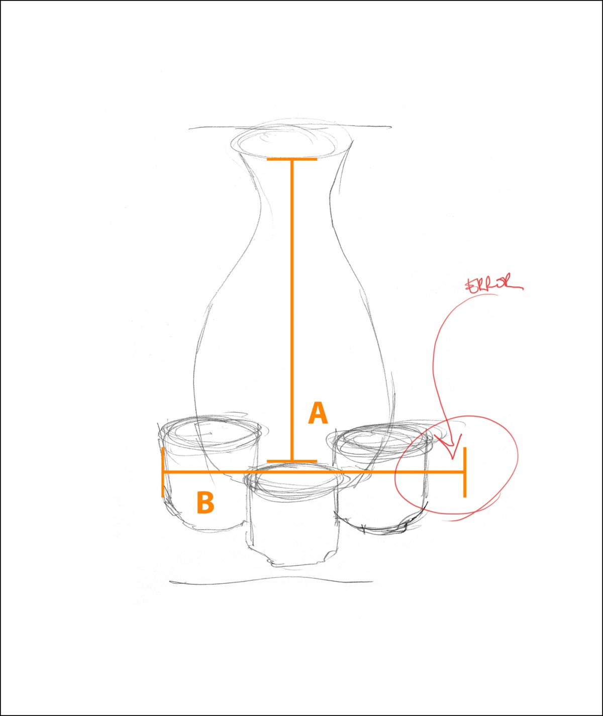 Book Excerpt : Simple Sight Measuring Example | Citizen Sketcher