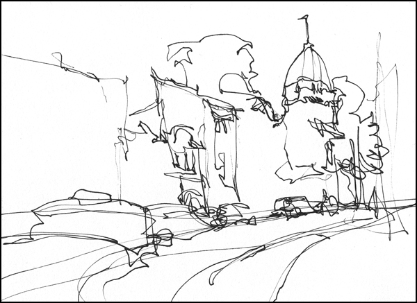 Direct-to-Ink Exercises: Part One: Single Line Sketching | Citizen Sketcher