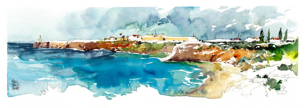 Painting the Sea: Rocks and Water in the Algarve | Citizen Sketcher