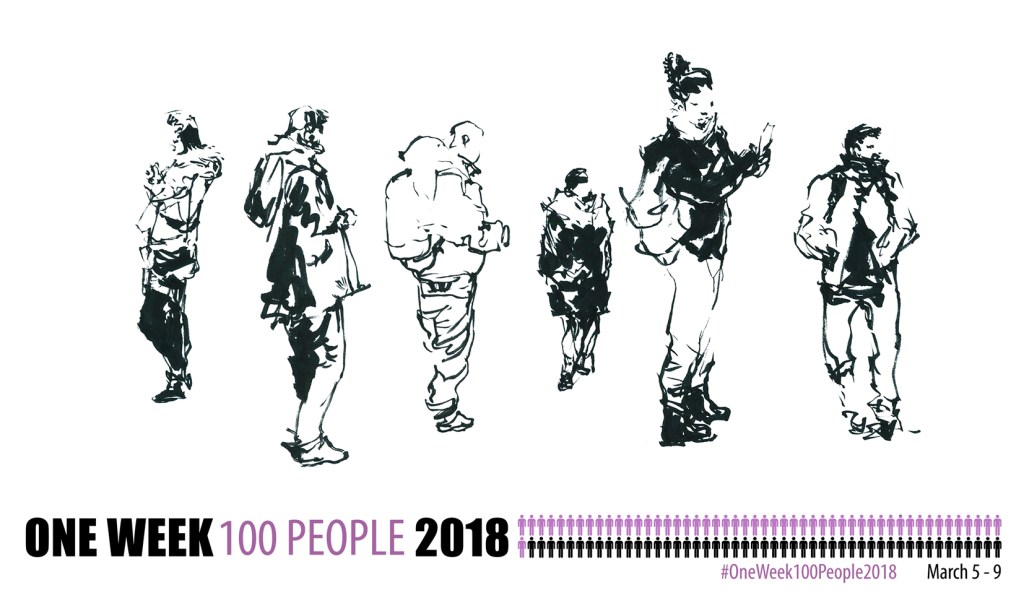 #OneWeek100People2018: Day One: Metro Sketching! | Citizen Sketcher