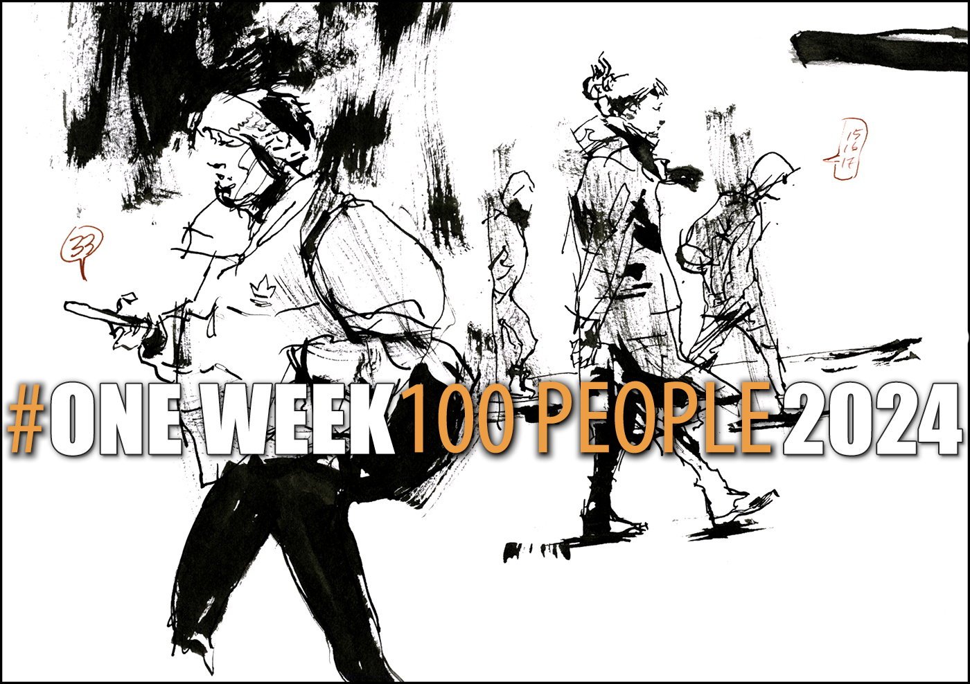 #OneWeek100People 2024 : Day One : How to draw 100 People in a Day ...